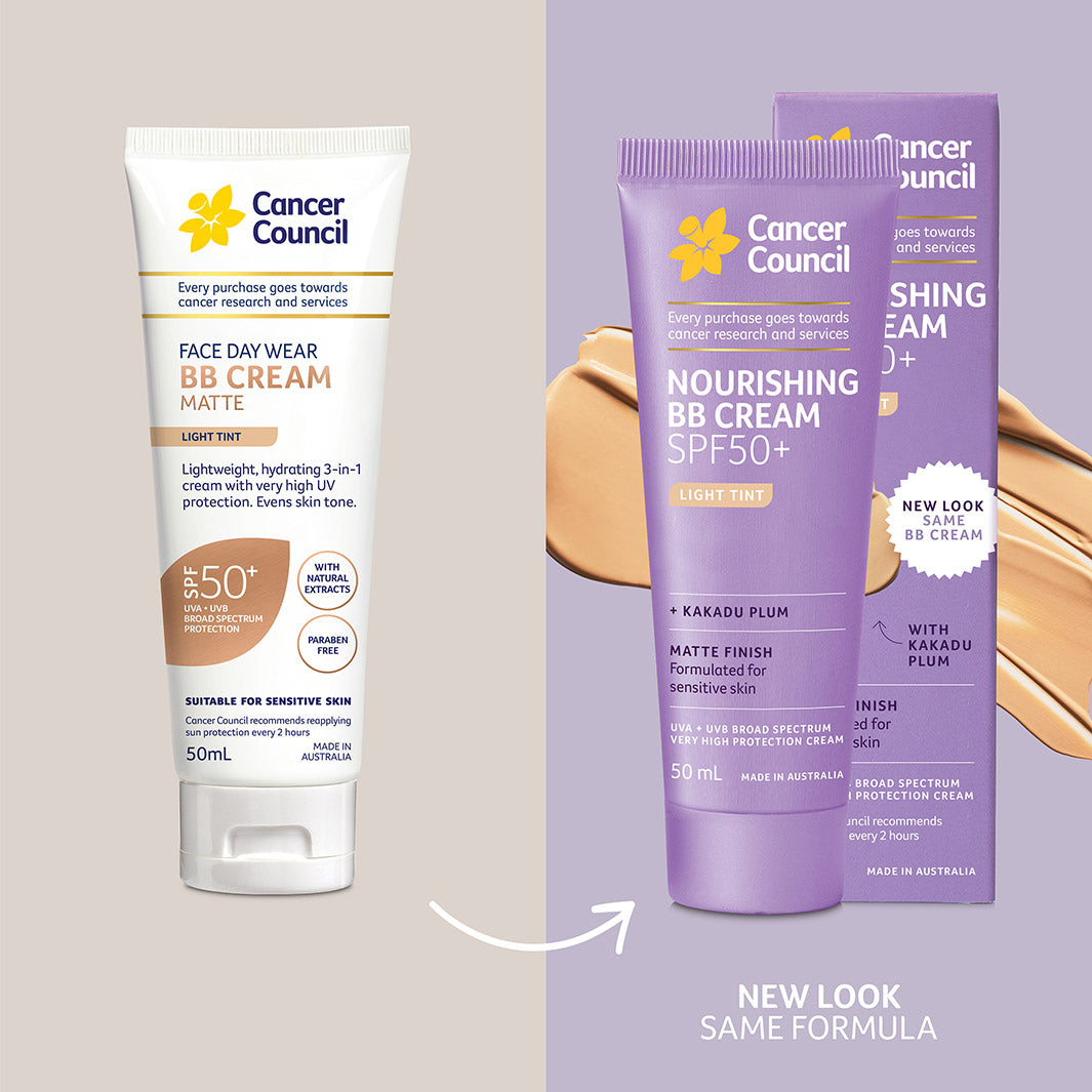 Nourishing BB Cream Light Tint SPF50+ 50ml – Cancer Council Shop