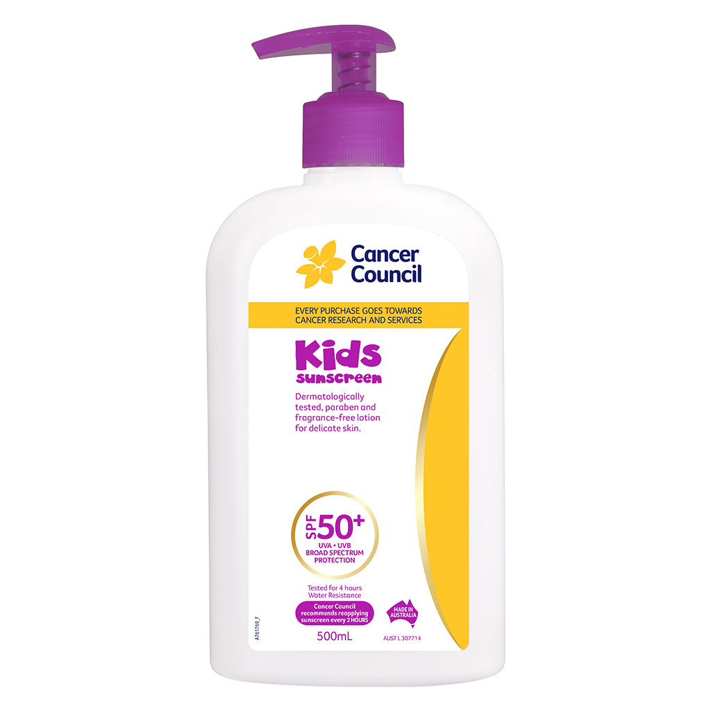 Kids Sunscreen SPF50+ 500ml – Cancer Council Shop