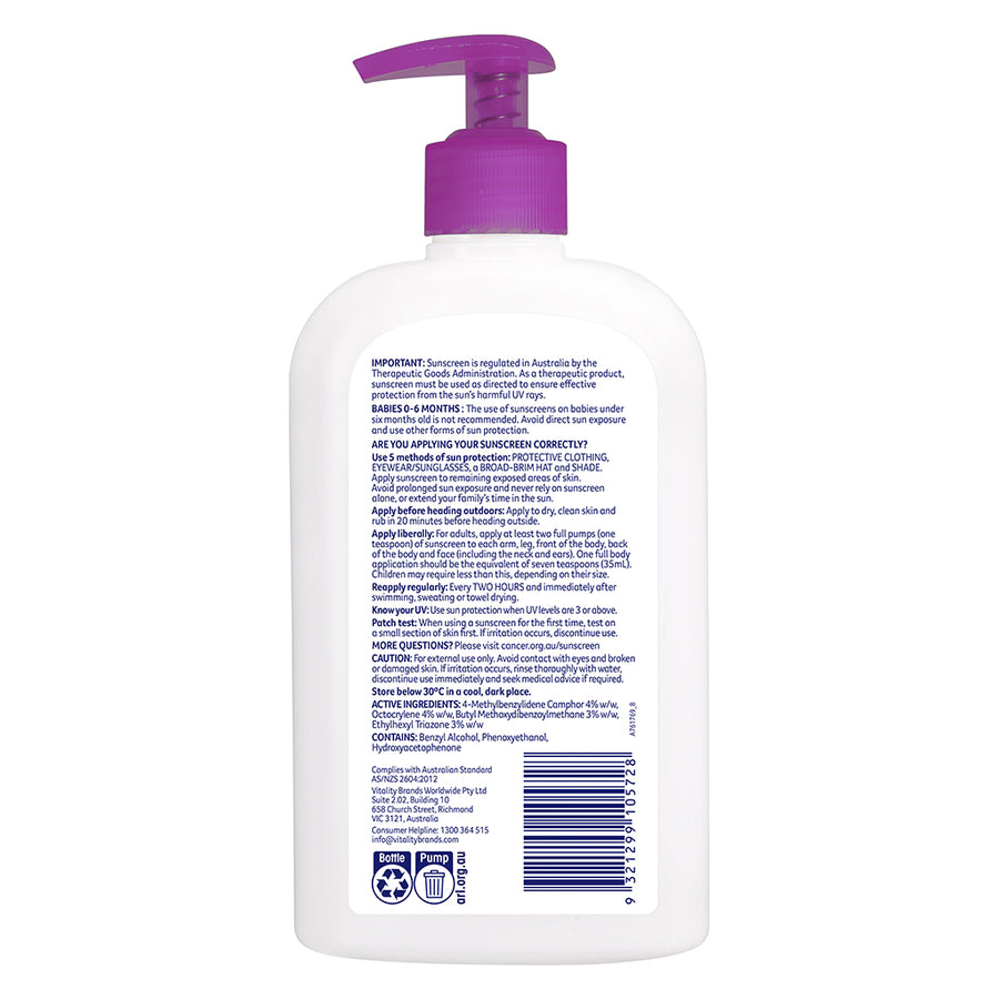 Kids Sunscreen SPF50+ 500ml – Cancer Council Shop