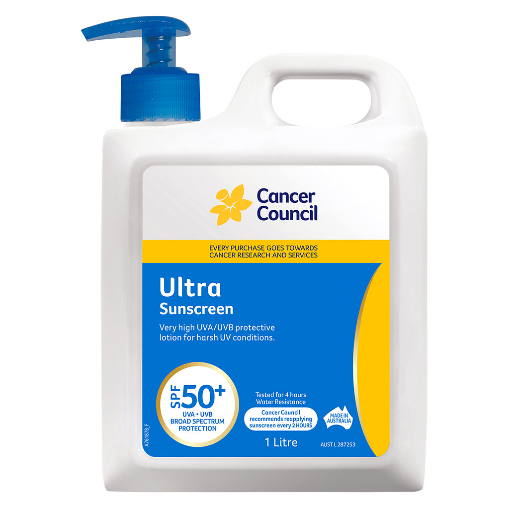 Ultra Sunscreen SPF50+ 1LT – Cancer Council Shop