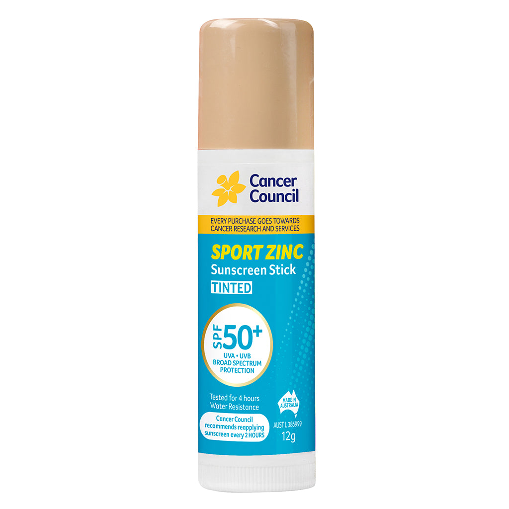 Sport Zinc Stick SPF50+ Tinted – Cancer Council Shop